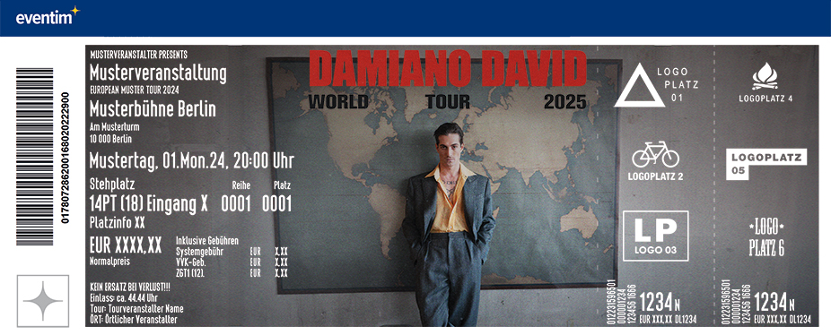 Damiano David Tickets – getgo.de Damiano David Tour